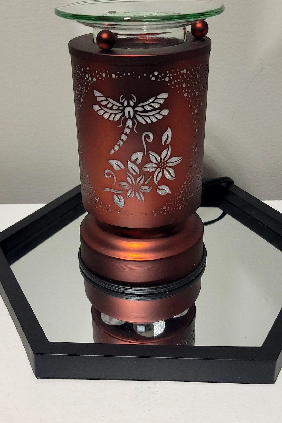 Dragonfly Fragrance Aroma Touch Oil & Wax Warmer Wax and Tart Melt Warmer Home Decor Gift Ideas ...