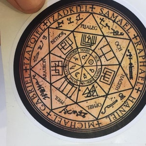 Seal 7 Archangel Protection Shield Decals 5 Stickers Set - Etsy