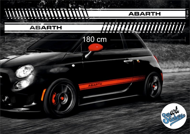 Fiat Abarth Stickers File Stripes Svg Pdf Eps Ai Dxf Instant Download ...