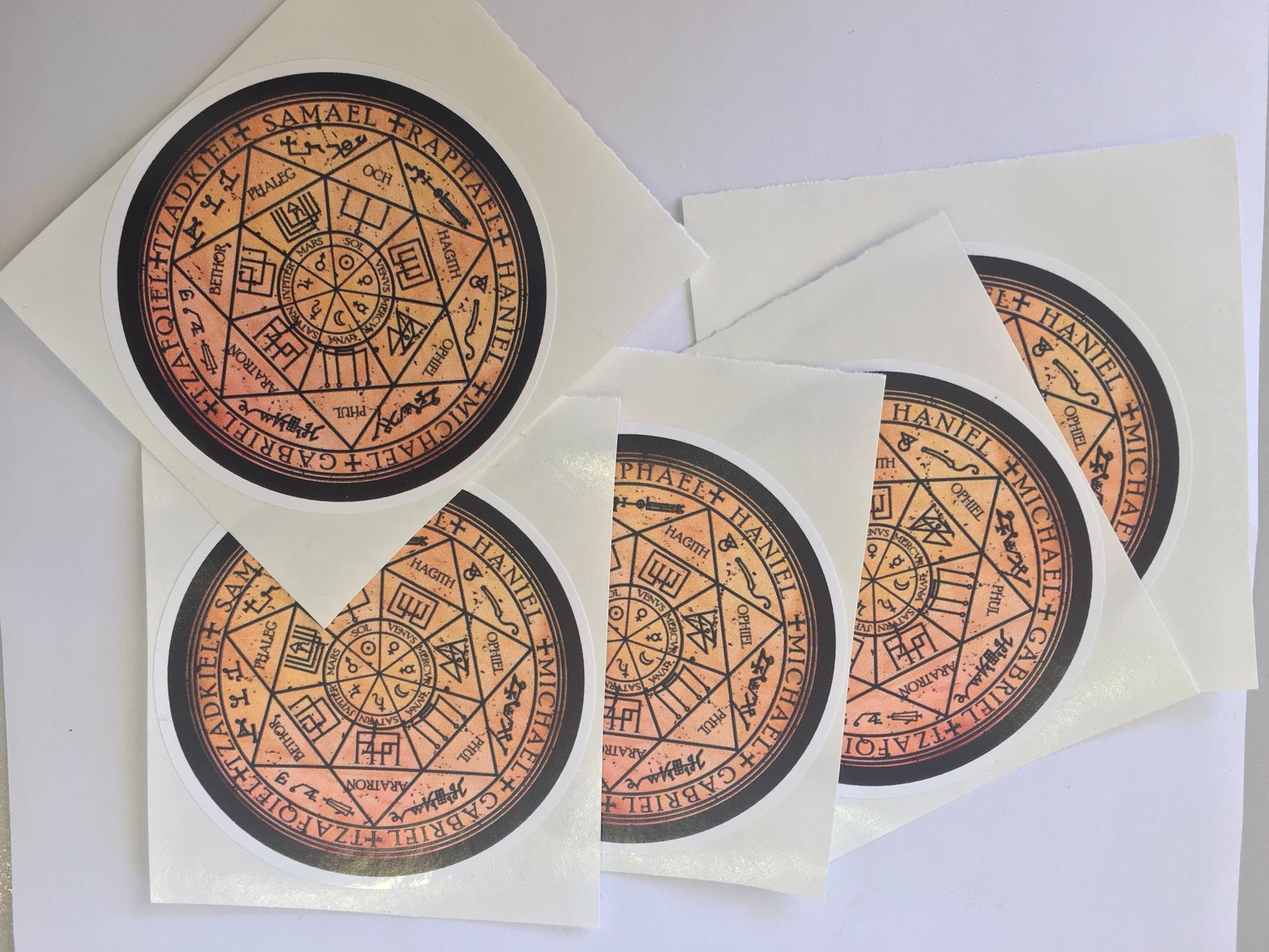 Seal 7 Archangel Protection Shield Decals 5 Stickers Set - Etsy