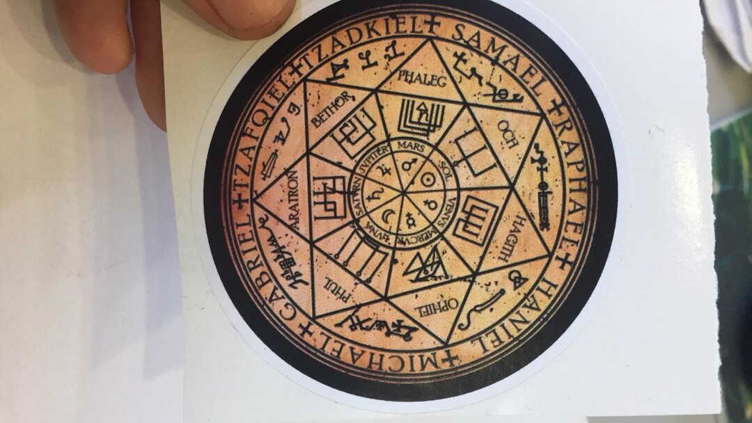 Seal 7 Archangel Protection Shield Decals 5 Stickers Set - Etsy