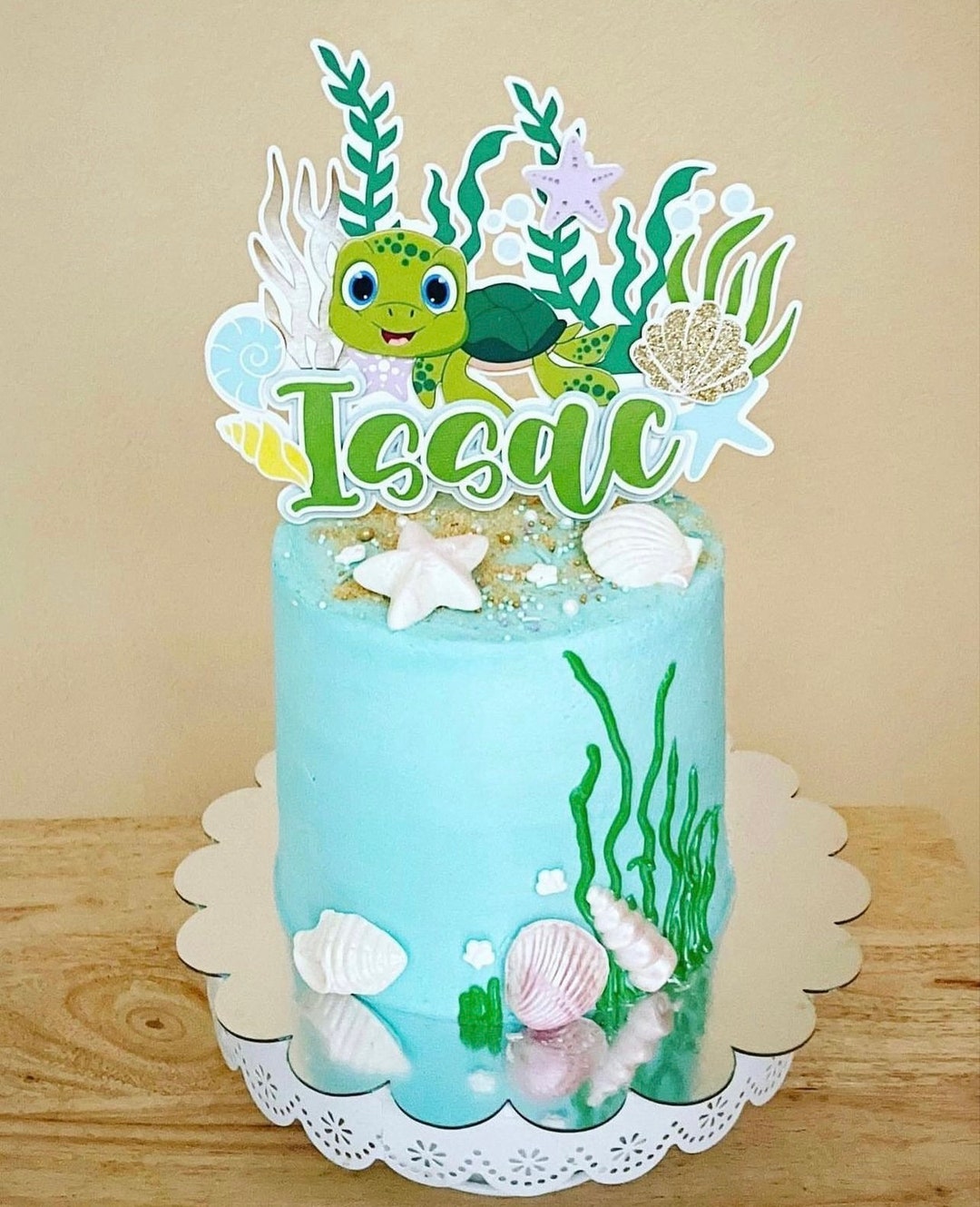Turtle Cake Topper, Baby Turtle Cake Topper - Etsy