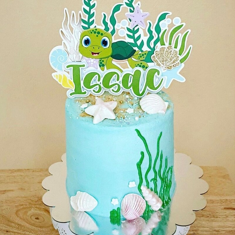 Turtle Cake Topper - Etsy