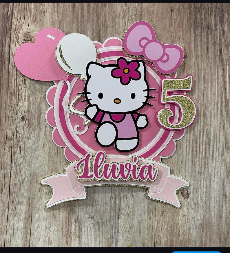 Hello Kitty Cake Topper and or Cupcake Toppers - Etsy