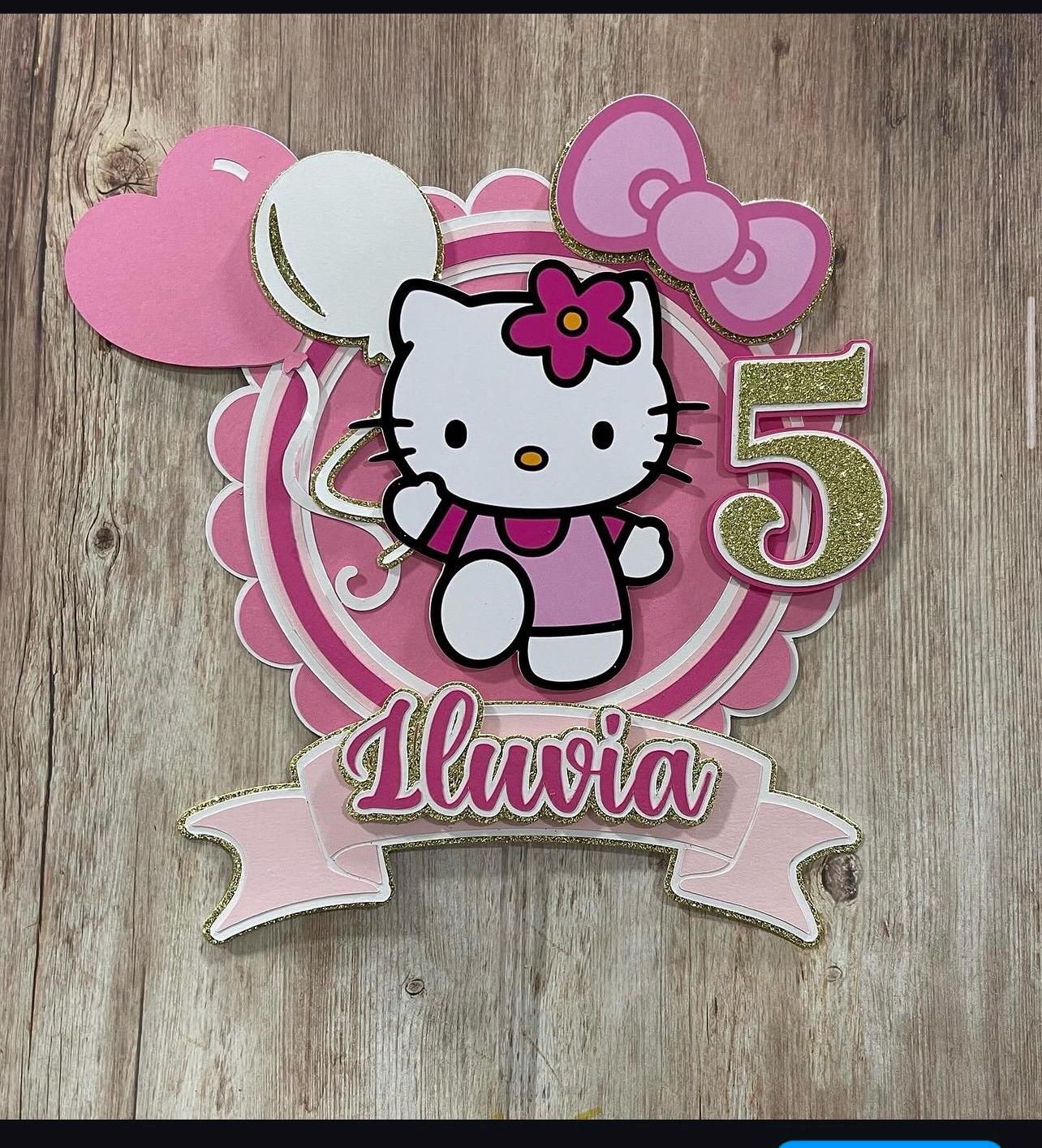 Hello Kitty Cake Topper and or Cupcake Toppers - Etsy