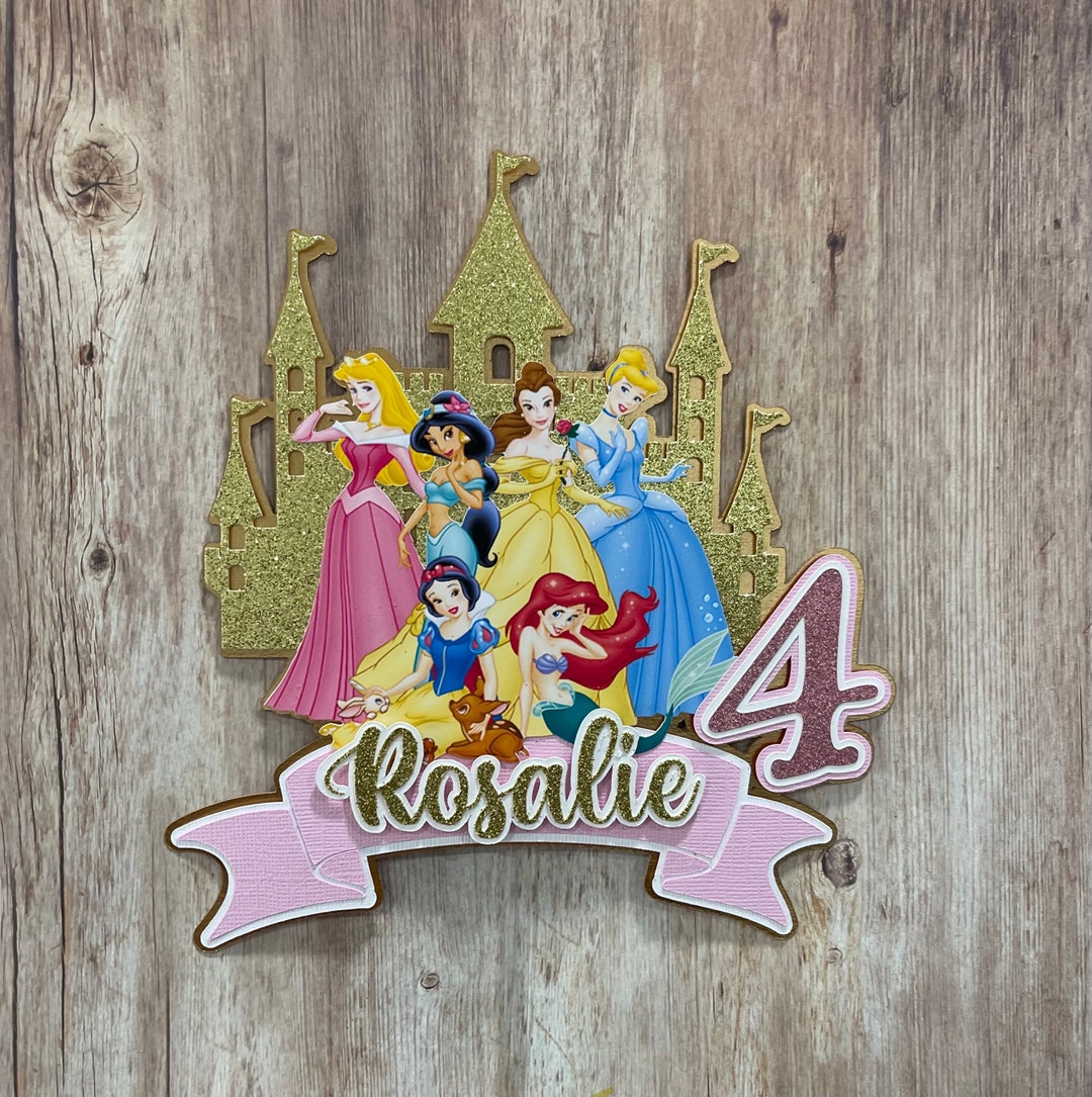 Princess Cake Topper, Princess Cake, Pink Cake Topper - Etsy