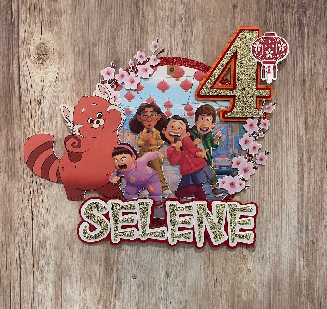 Turning Red Inspired Cake Topper - Etsy