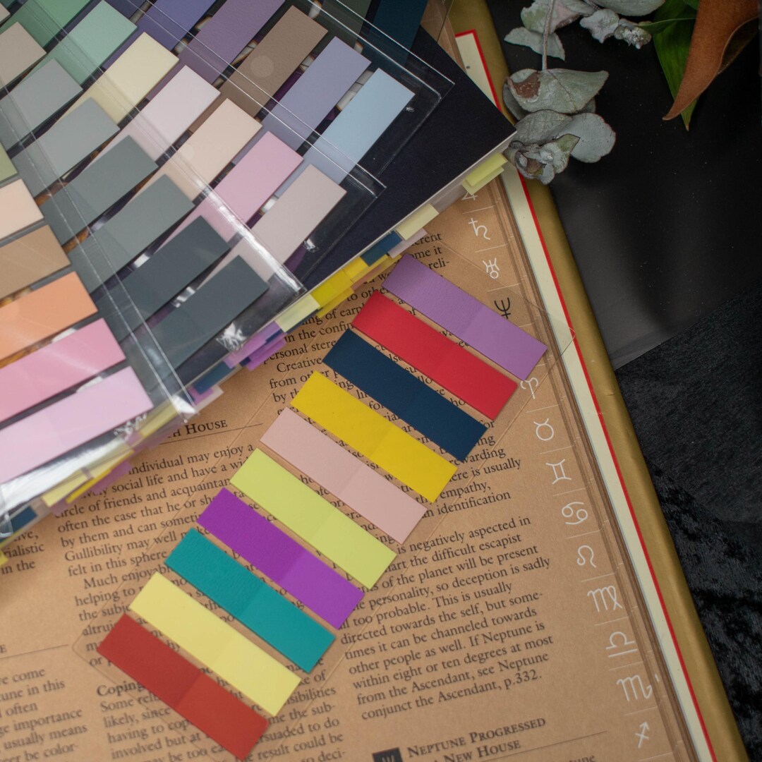 Assorted Book Annotation Tabs | Translucent Sticky Tabs - Etsy