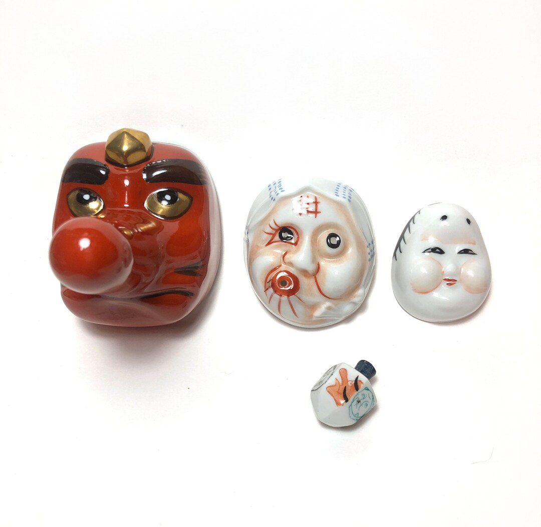 Japanese Drinking Game Set - Beku Hai - Set of 3 Sake Cups and a ...