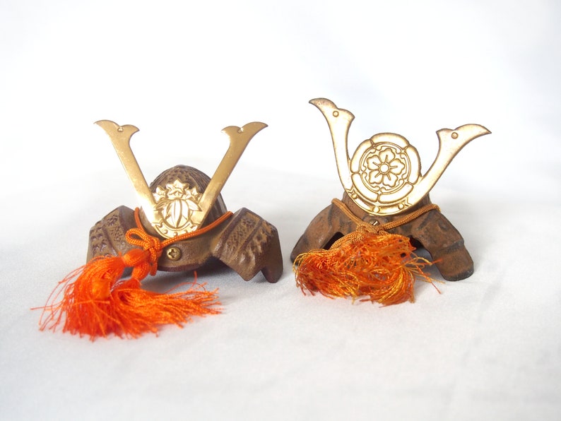 Cast Iron Paperweight - Japanese Helmet Kabuto (different Types ...