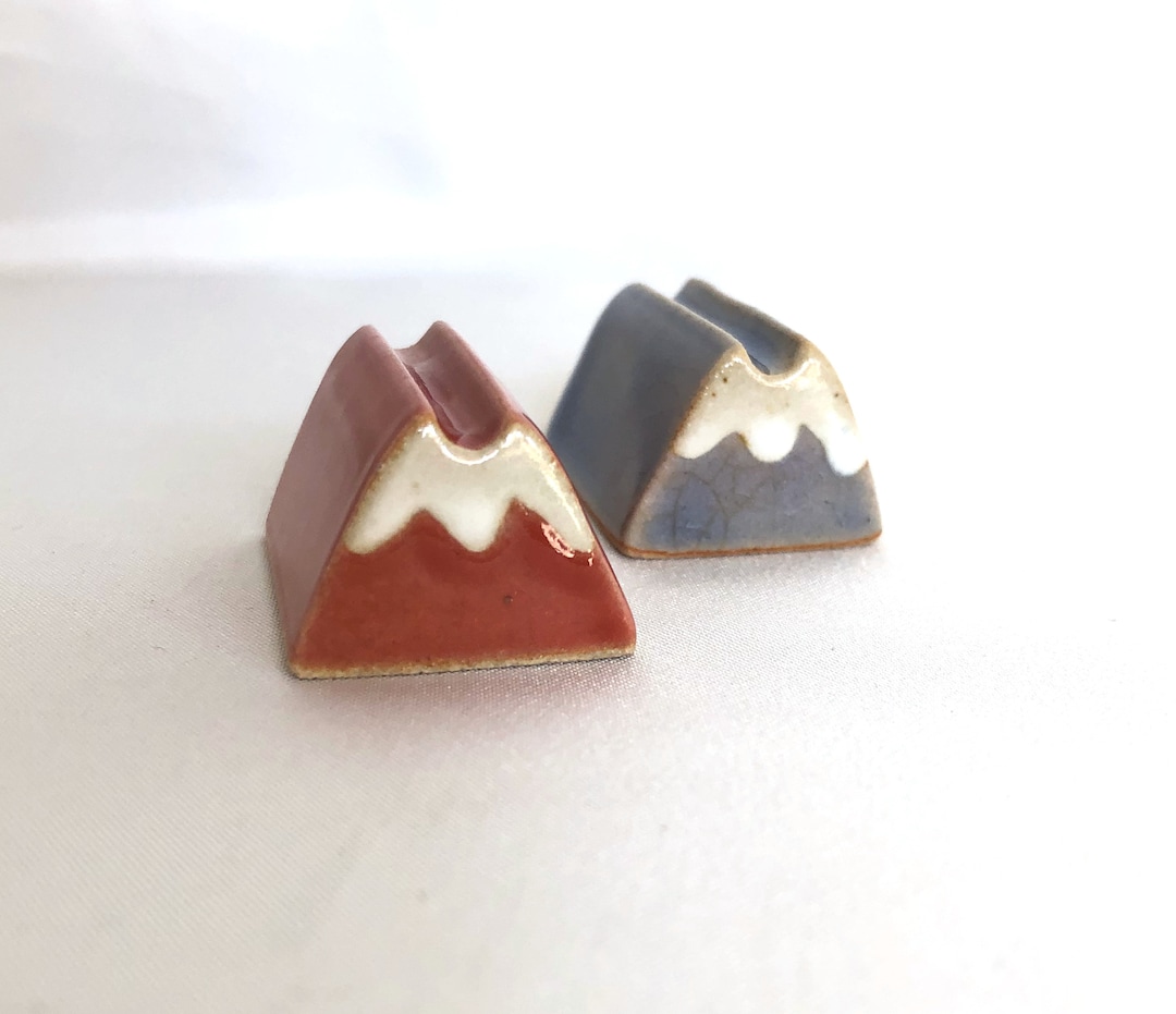 Cute Ceramic Hashioki - Chopstick / Cutlery Rest - Mt.fuji - Etsy