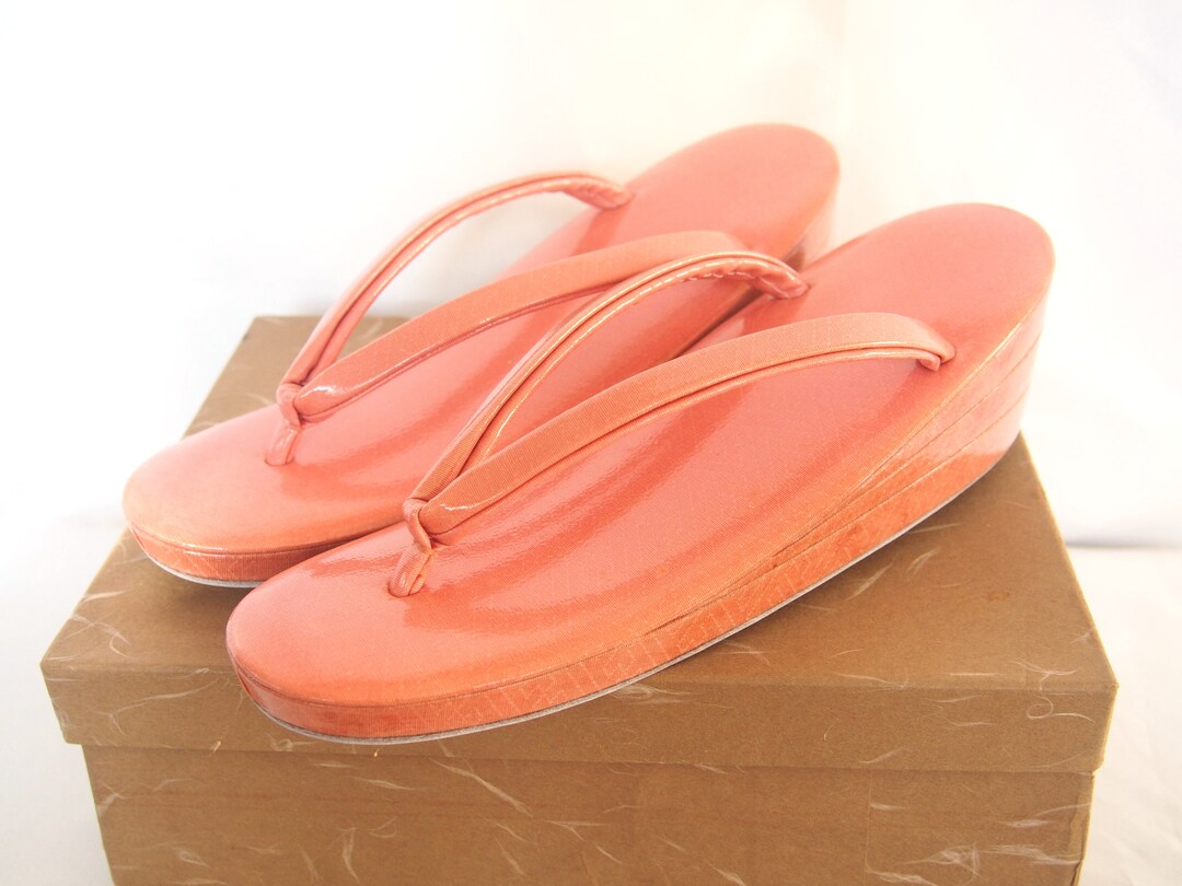 Cute Vintage Japanese Zori - Plain Peach Pink - Etsy