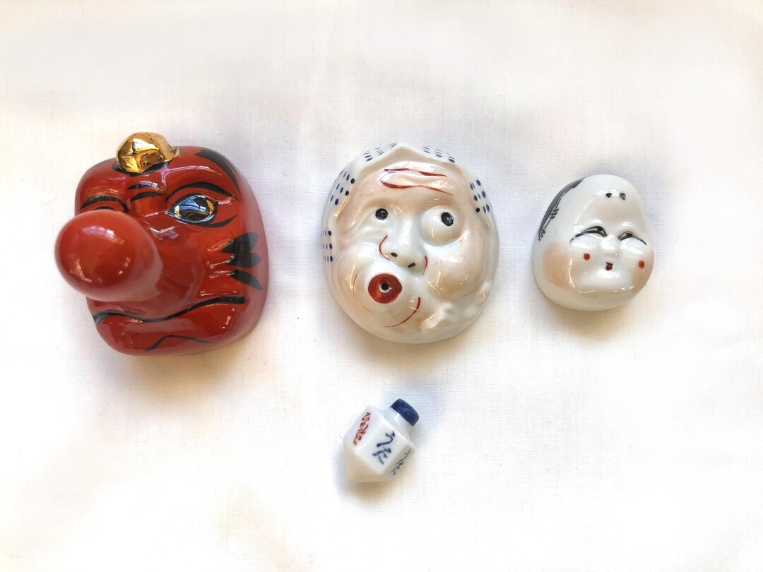 Japanese Drinking Game Set - Beku Hai - Set of 3 Sake Cups and a ...