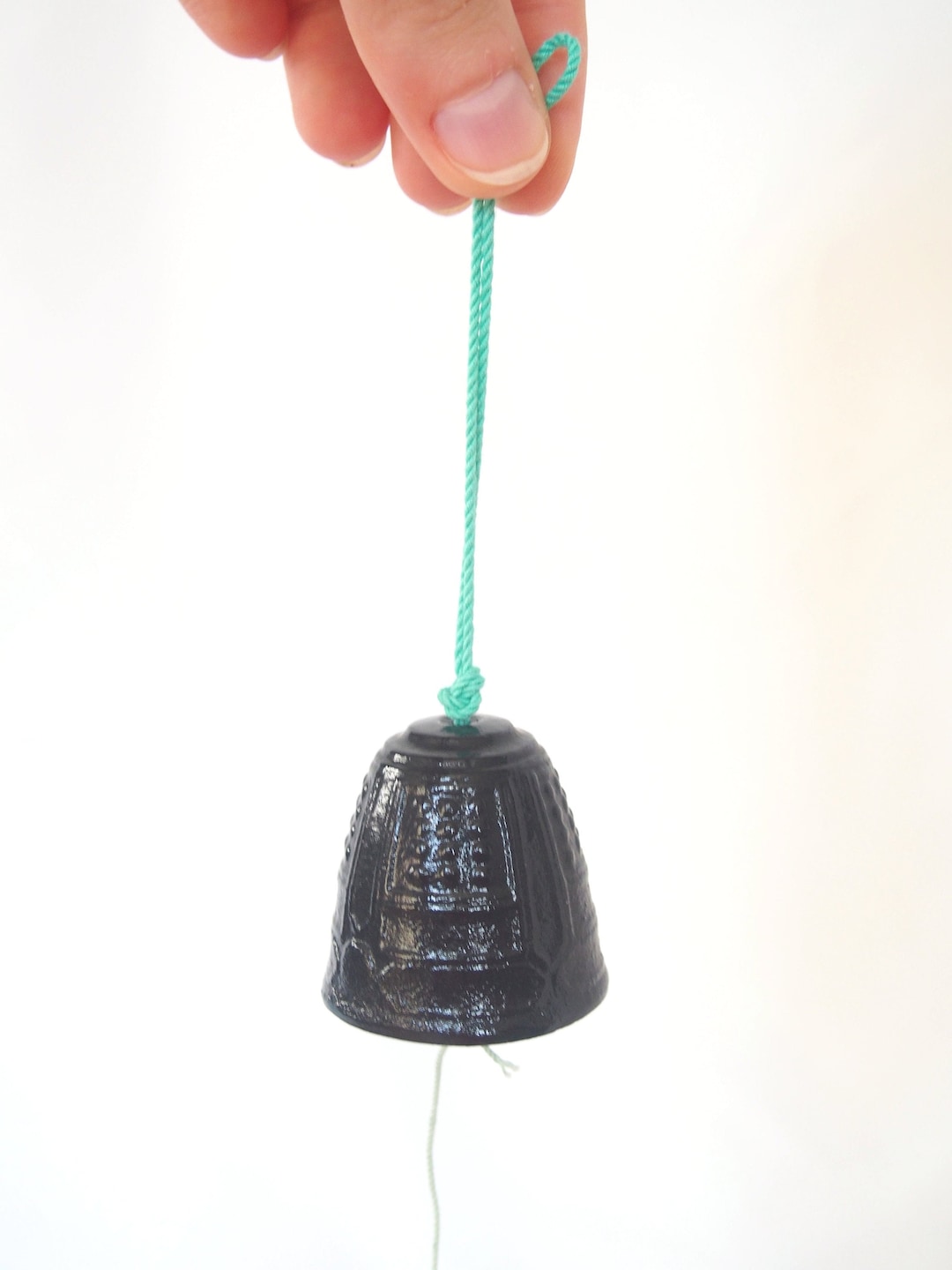 Cast Iron Wind Chime (fuurin) - Black Temple Bell - Etsy