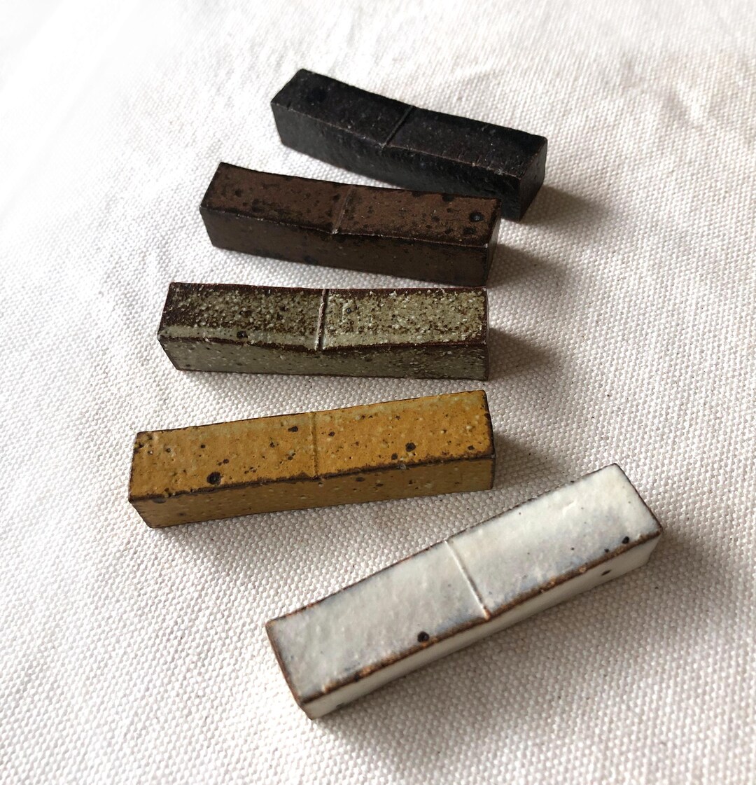 Elegant Japanese Hashioki Chopstick Rests Earthen Colors, Set of 5 - Etsy