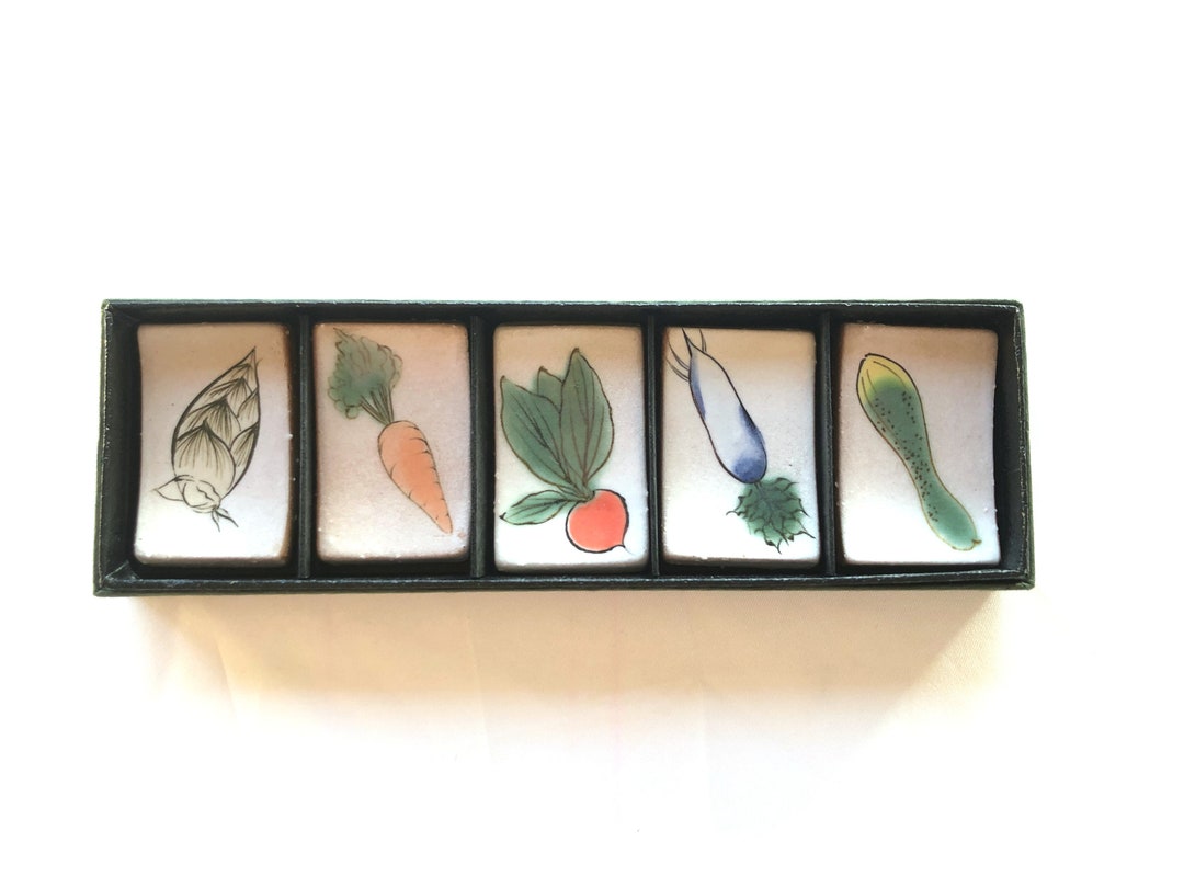 Kyoto Vegetables Vintage Ceramic Hashioki Chopstick / Cutlery Rest - Etsy