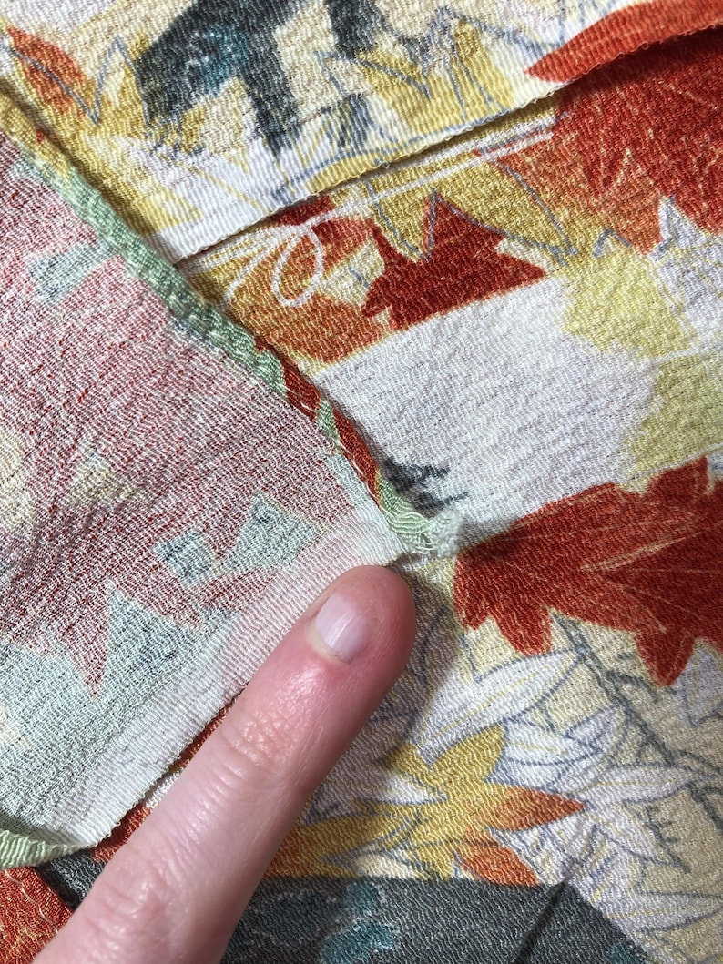 Japanese Silk Furoshiki - Momiji Leaves - Big Size - Etsy