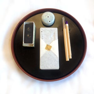 Portable Japanese Calligraphy Set - Plum Blossoms - Etsy