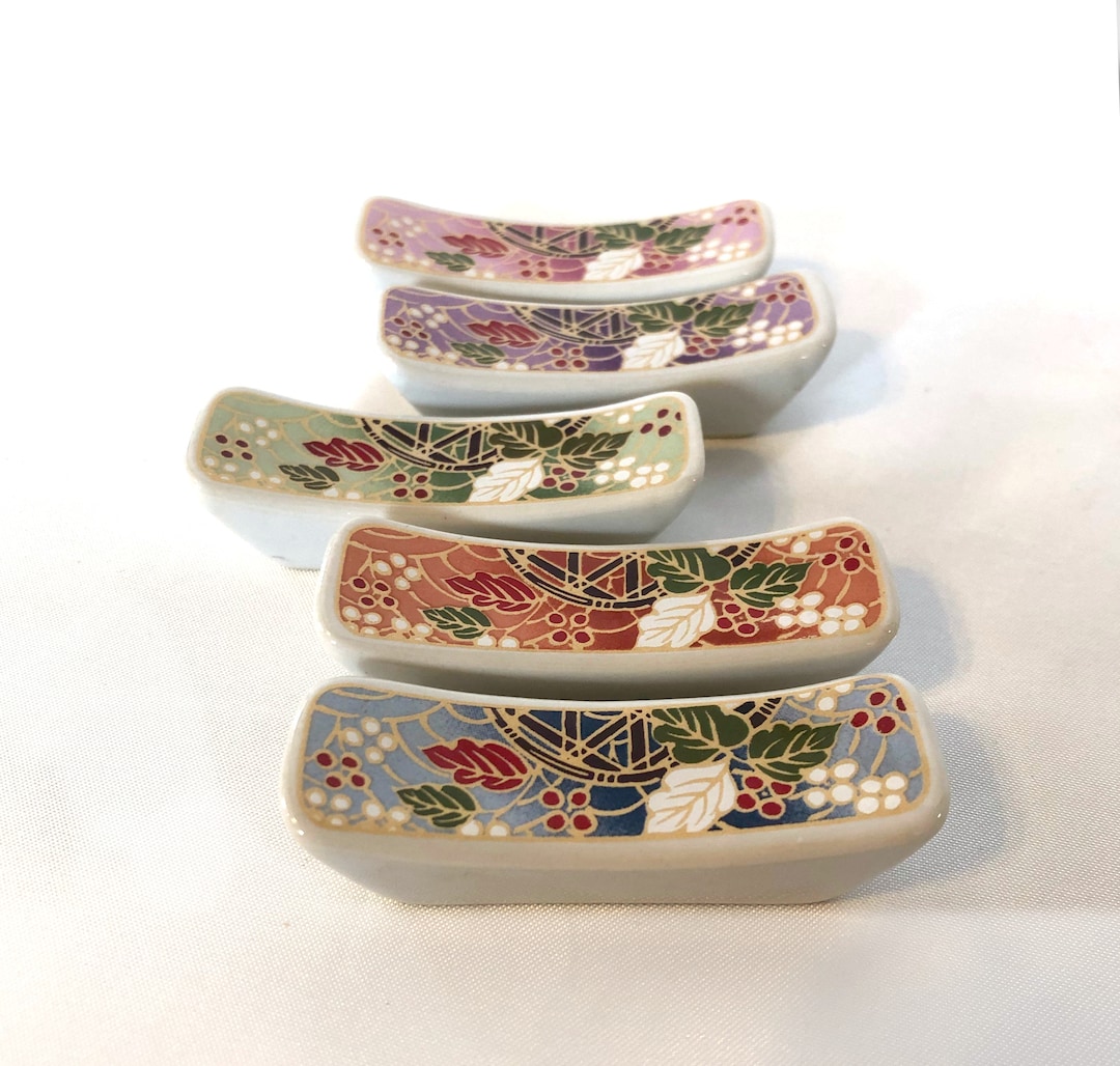 Cute Japanese Ceramic Hashioki - Chopstick / Cutlery Rest - Colorful ...