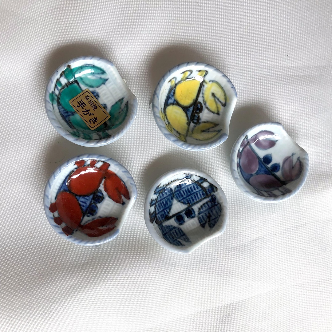 Miniature Japanese Plates - Crabs (set of 5) - Etsy