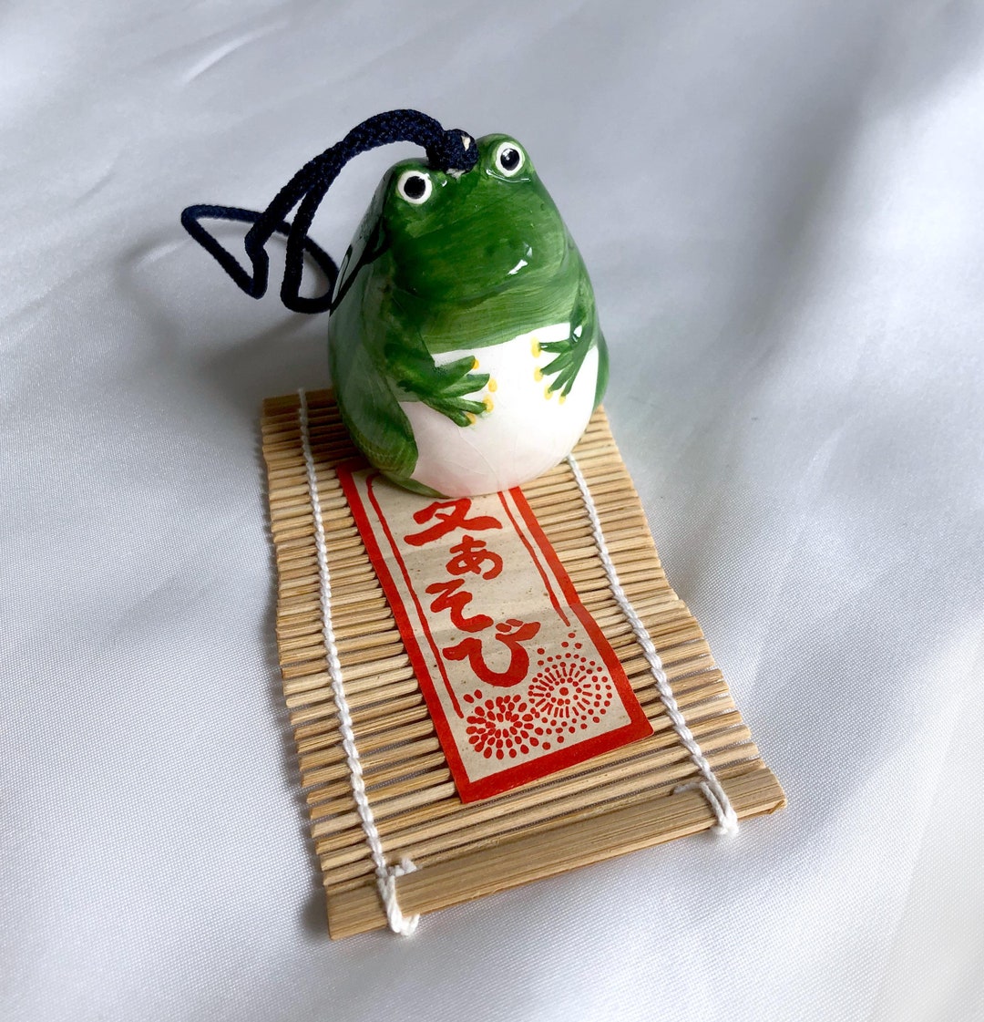 Cute Japanese Wind Chime Fuurin - Frog (small) - Etsy