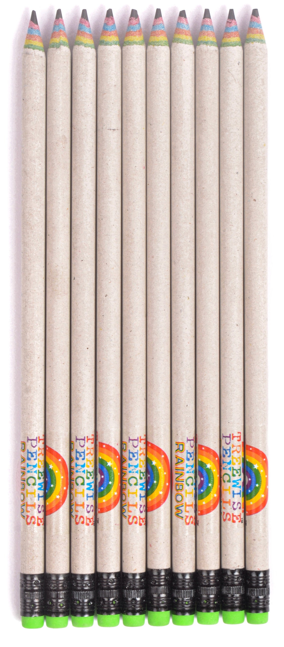 Eco Friendly Recycled Paper Rainbow Pencils HB | Party Bag Filler ...
