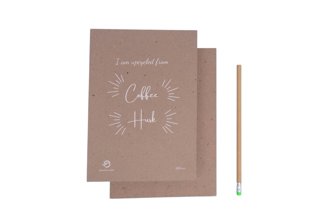 Handmade Recycled Paper, Made From Upcycled Coffee Husks, Corn Husks ...