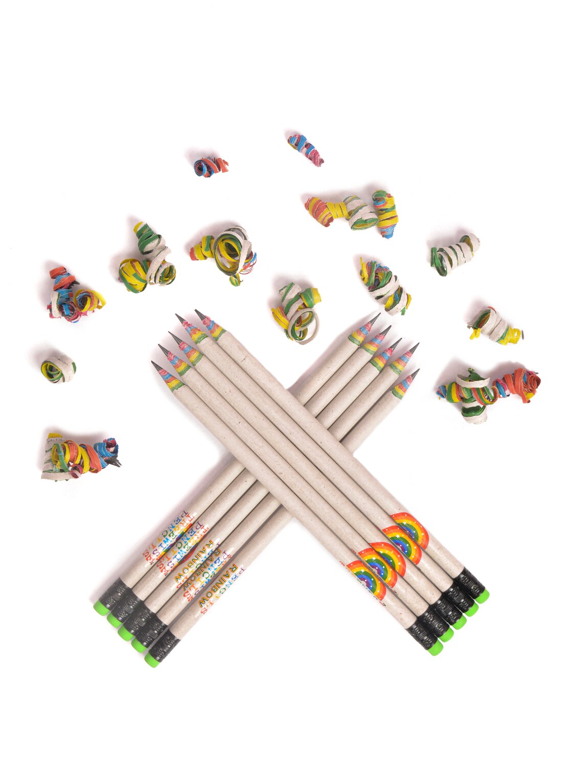 Eco Friendly Recycled Paper Rainbow Pencils HB Party Bag - Etsy UK