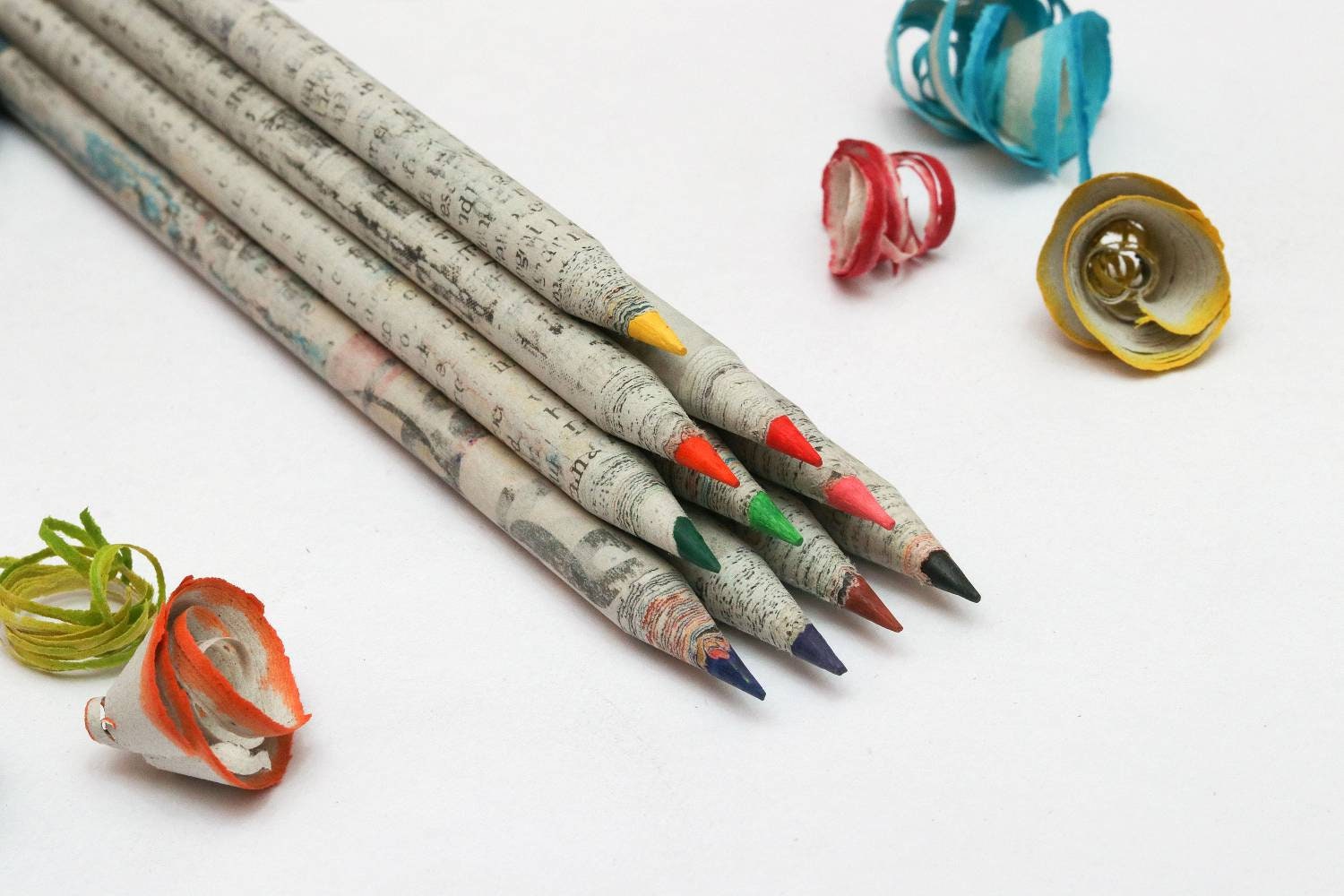 Recycled Newspaper Color Pencils | Eco Friendly Gift | Gift for Kids ...