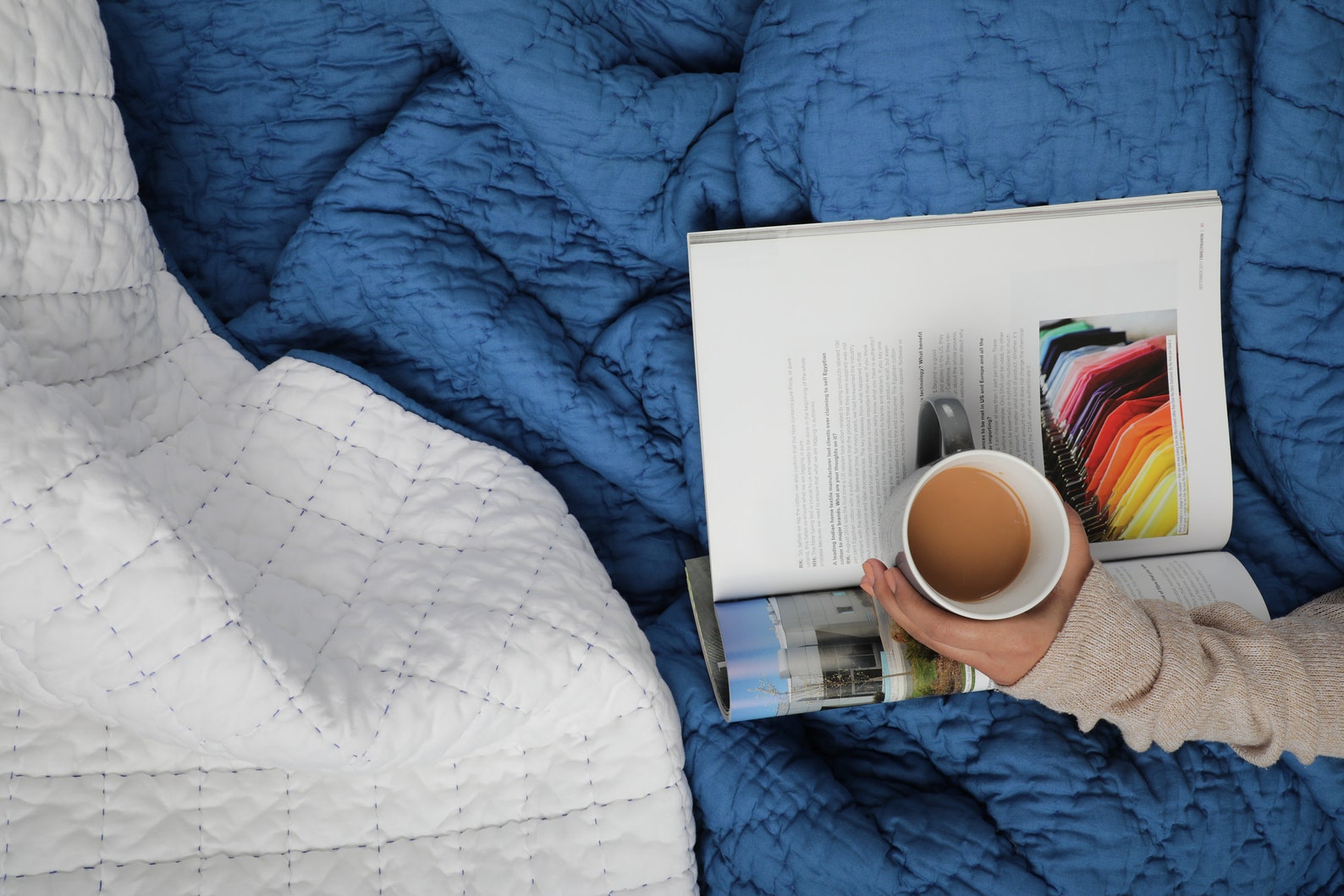 Handmade Organic Quilt Set Blanket Coverlet 1 Quilt + 2 Pillow Shams ...