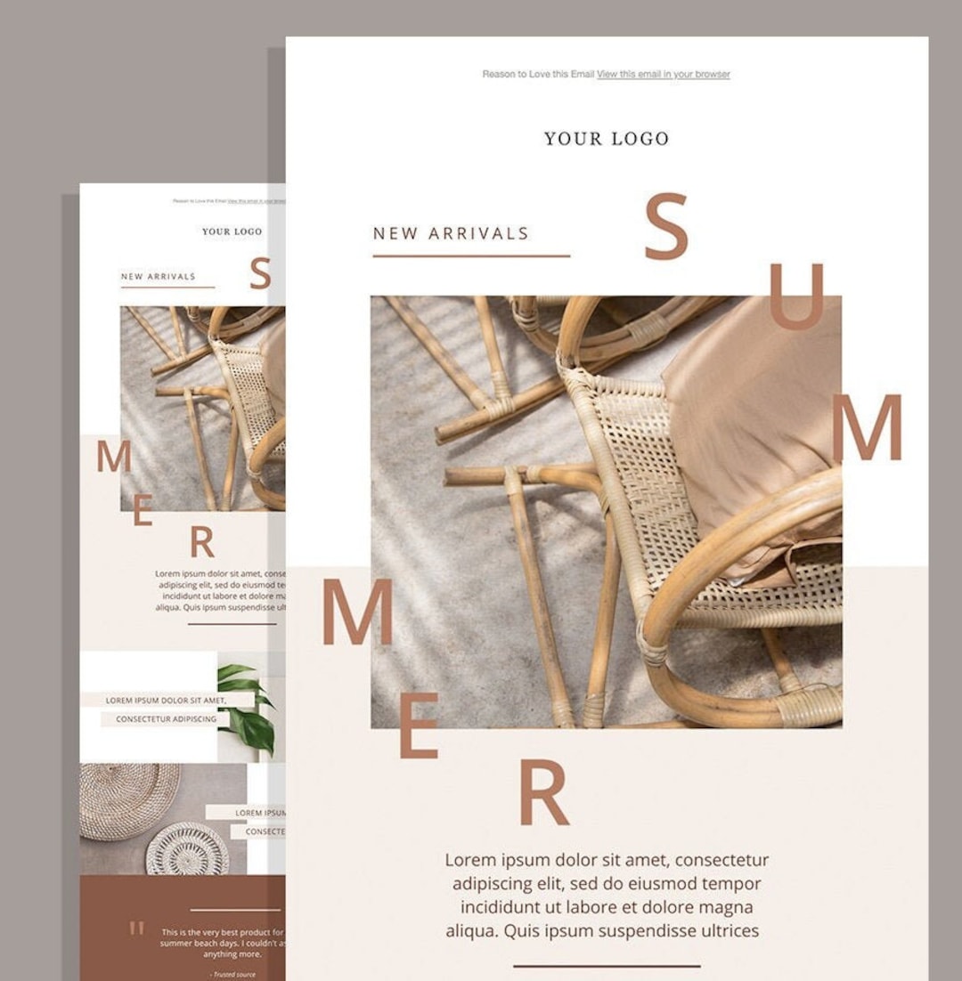 Klaviyo: Customizable Retail Email Template, Instant Download, Canva ...