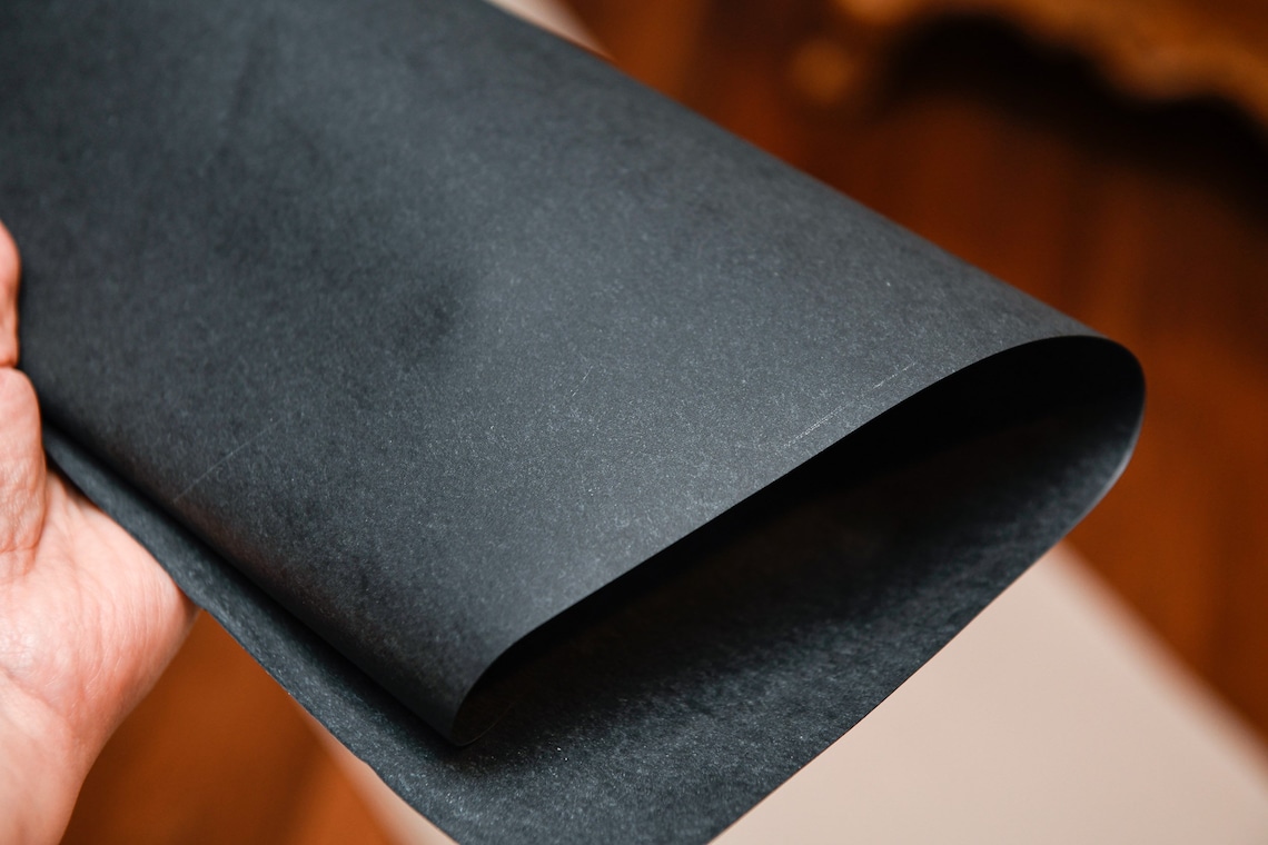 5 Sheets 20 X 0.28mm Black Leather Board LB 0.28mm Salamander Bonded ...