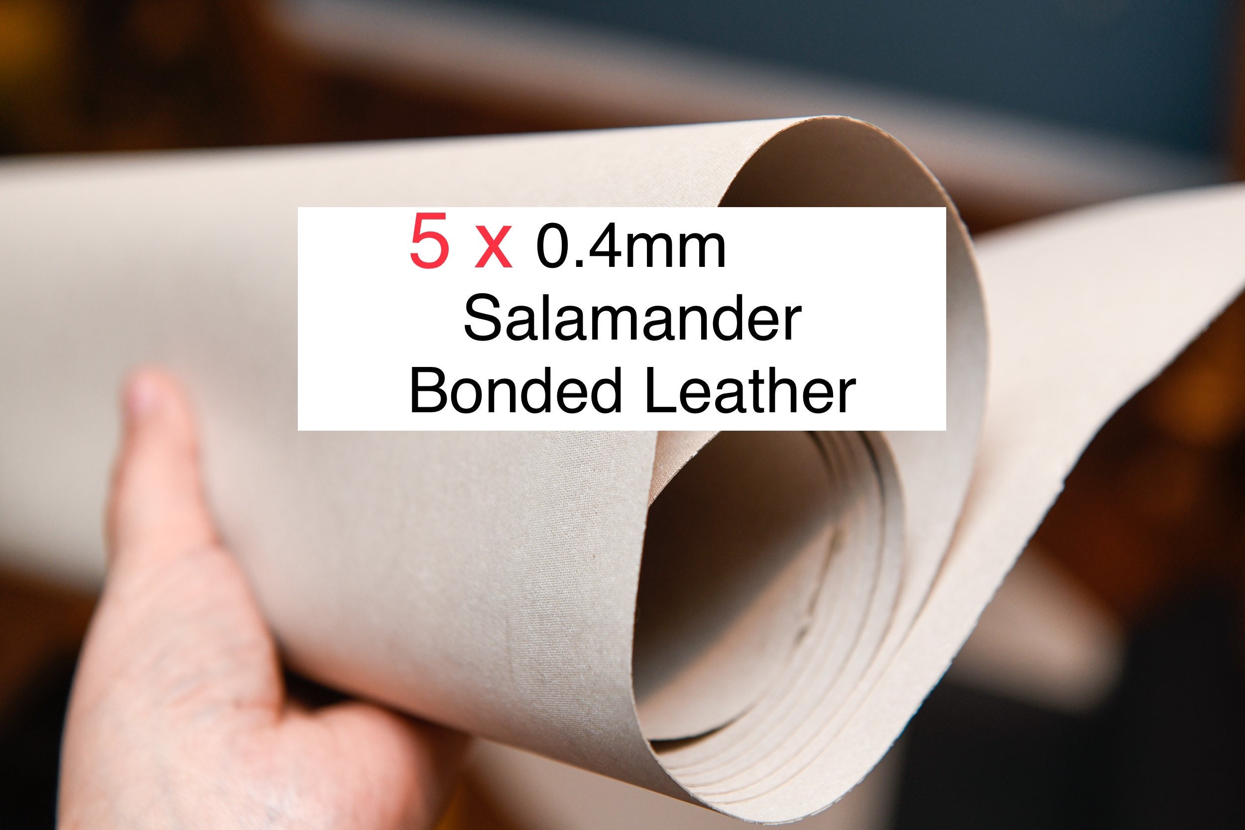 5 Sheets 20" X 0.4mm Leather Board LB 0.4mm Salamander Bonded Leather ...