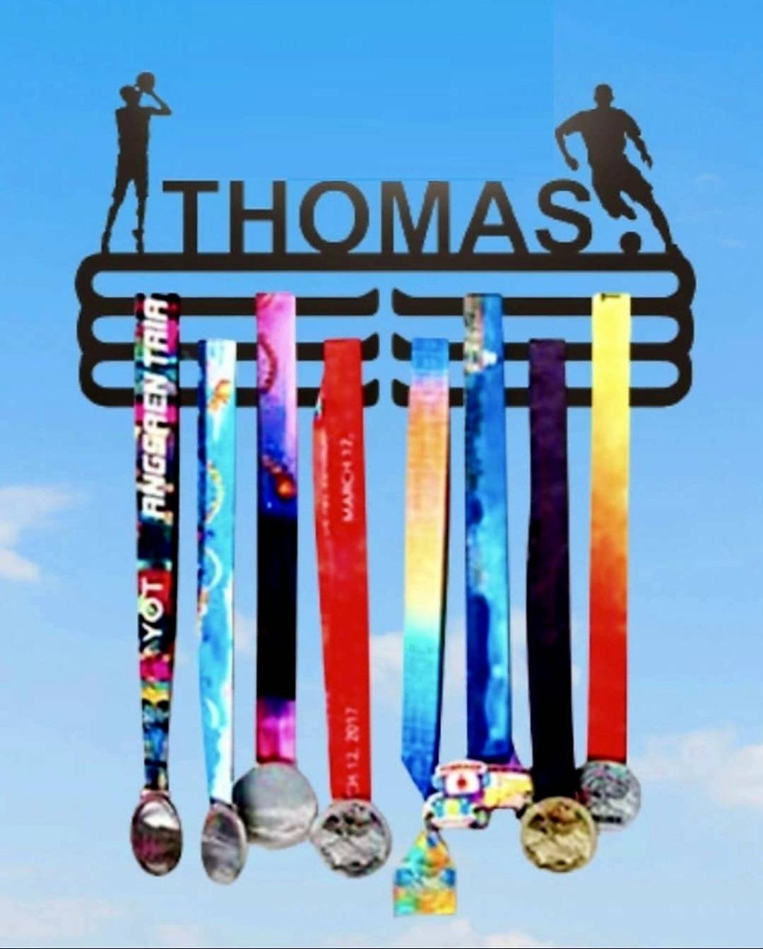 Personalised Medal Hanger | Acrylic Sports Medal Display Trophies ...