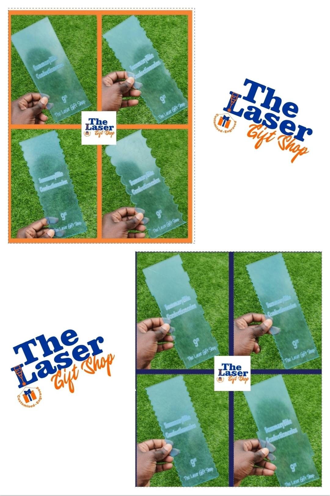 Buttercream Combs Acrylic Scraper - 10" - Etsy