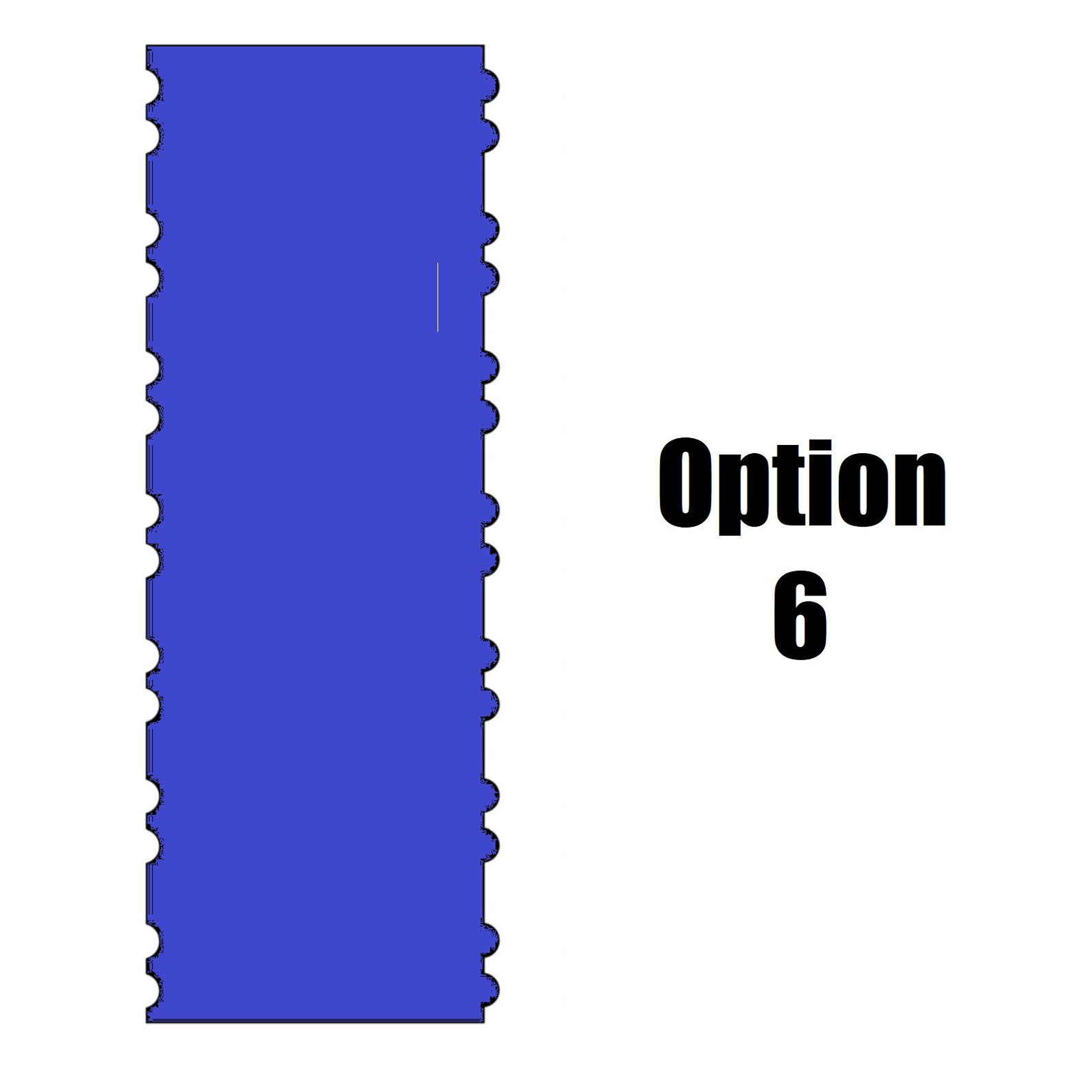 Buttercream Combs Acrylic Scraper - 10" - Etsy