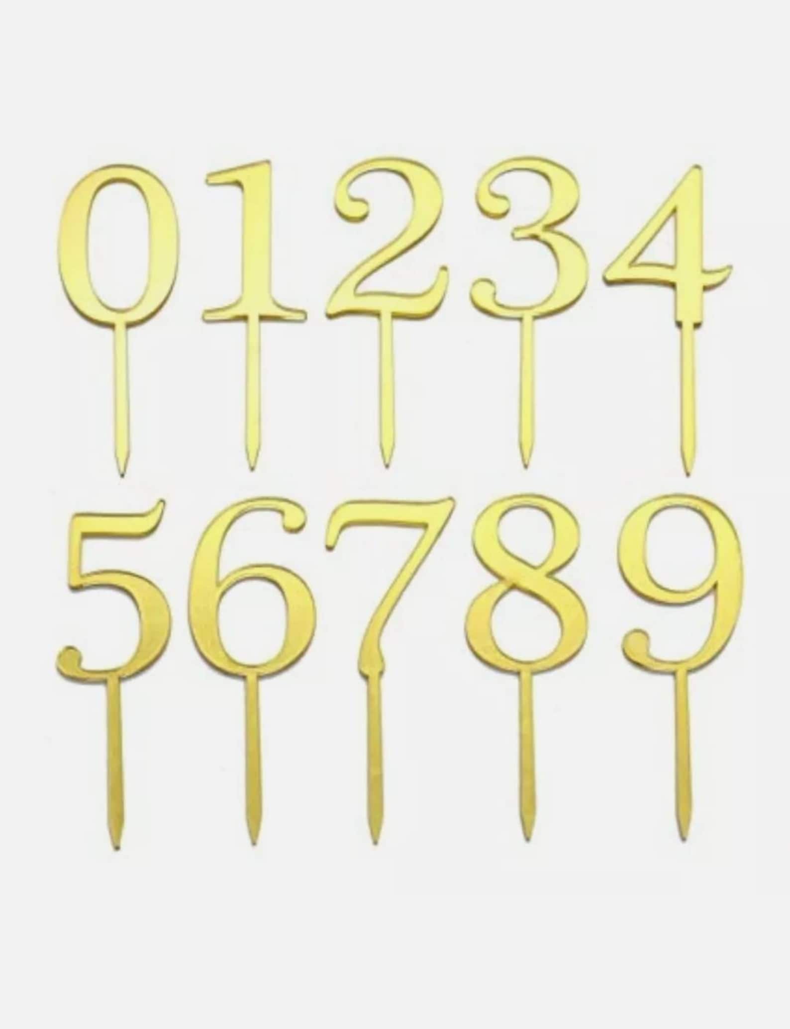 Number / Alphabet Acrylic Cake Topper - Etsy UK