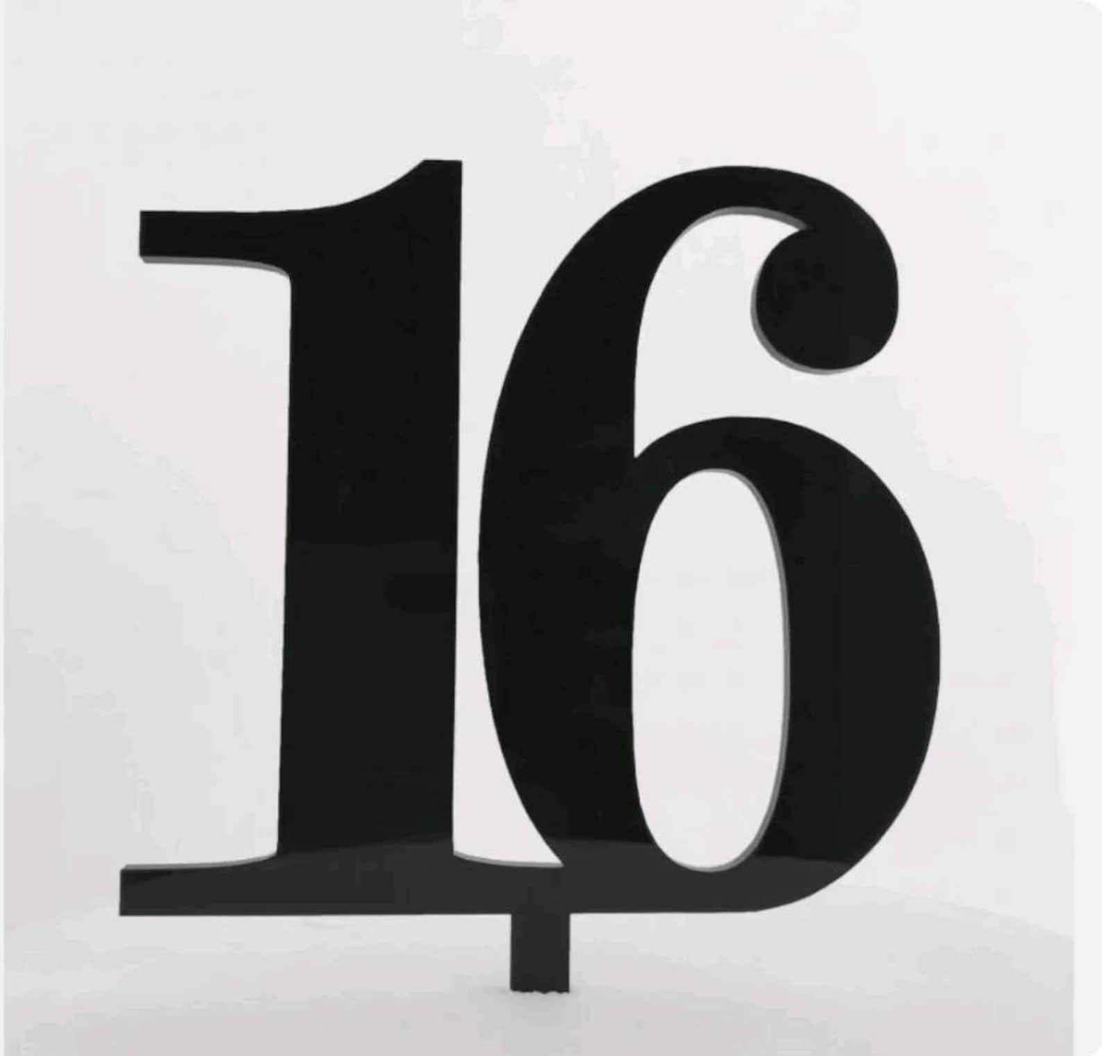 Number / Alphabet Acrylic Cake Topper - Etsy UK