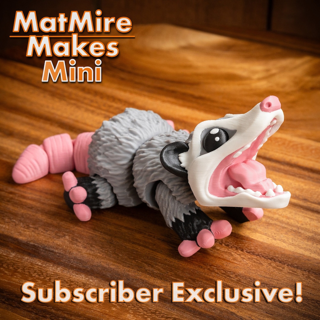 3D Printed Articulated Mini Possum! - Etsy