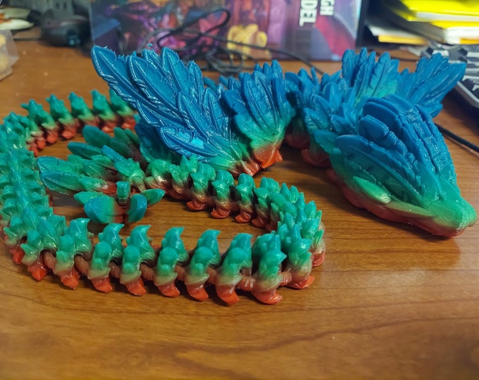3D PRINTED - Articulating Flying Serpent / Dragon - Design by ...
