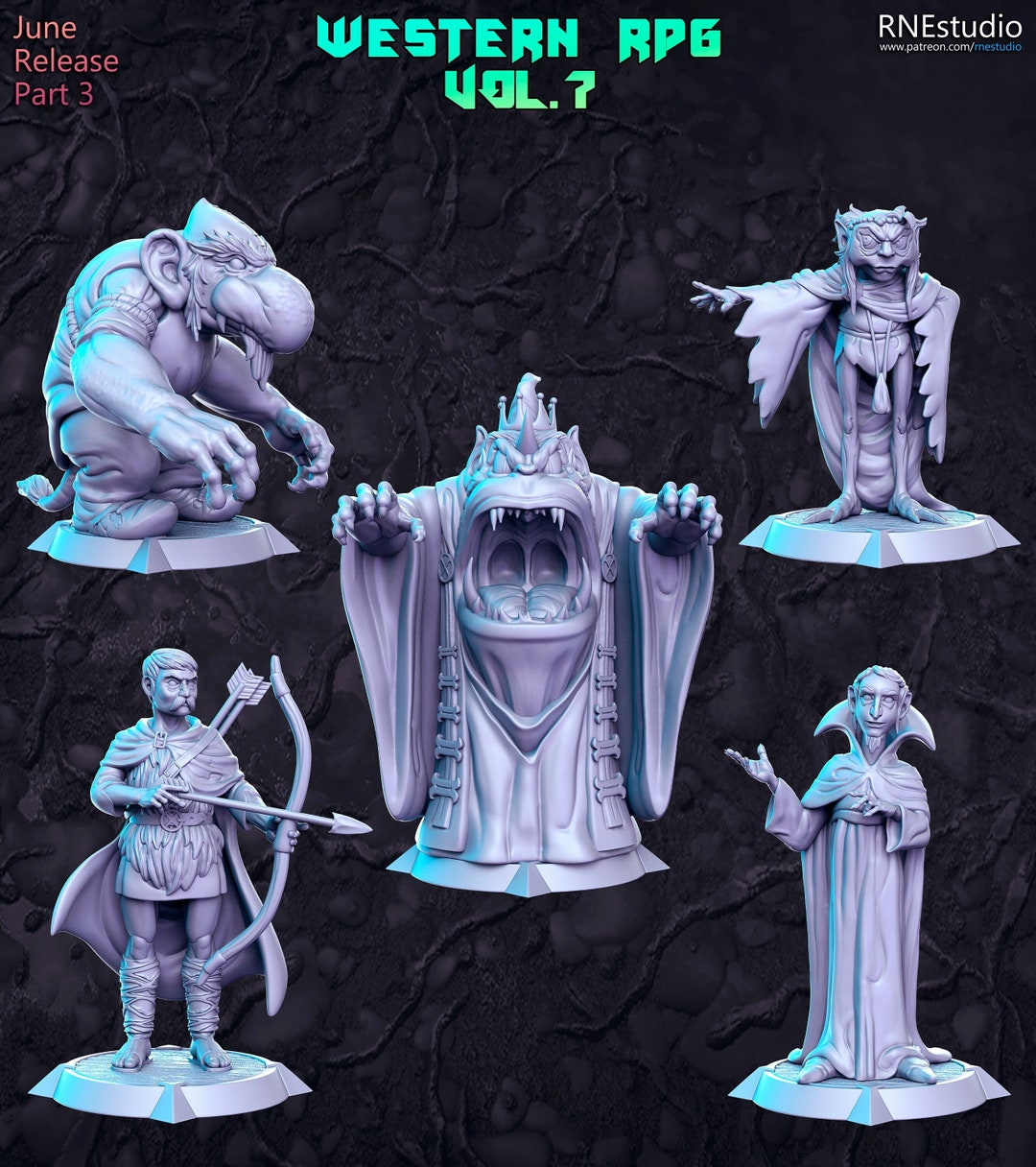 Western RPG Miniatures, Volume 7 - Etsy
