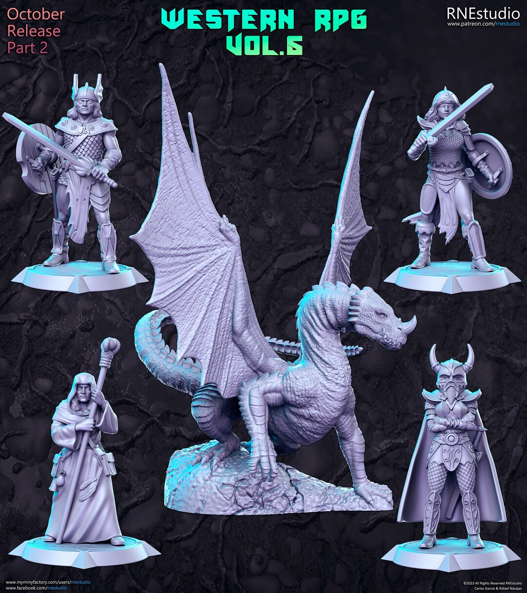 Western RPG Miniatures, Volume 5 - Etsy