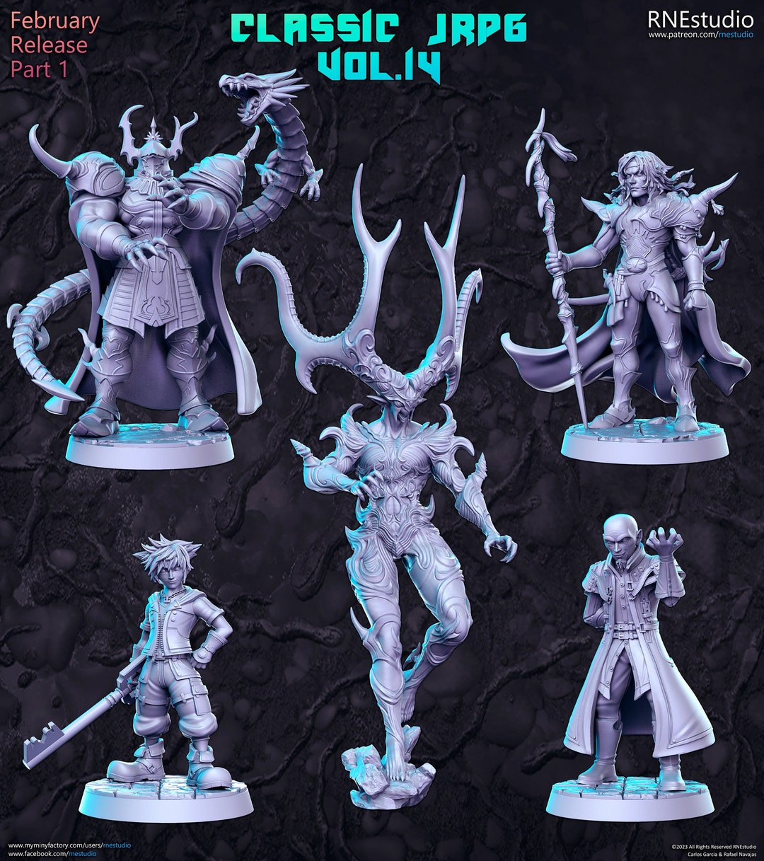 Classic JRPG Miniatures, Volume 14 - Etsy