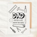 Fathers Day Card Digital Download, Gift for Dad That Loves Tools, Card ...