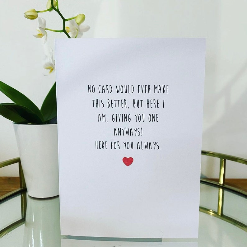 Sympathy Card Encouragement Card Break up Card Divorce - Etsy