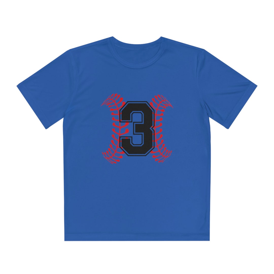 Baseball Seams Number 3 Youth Competitor Tee - Etsy