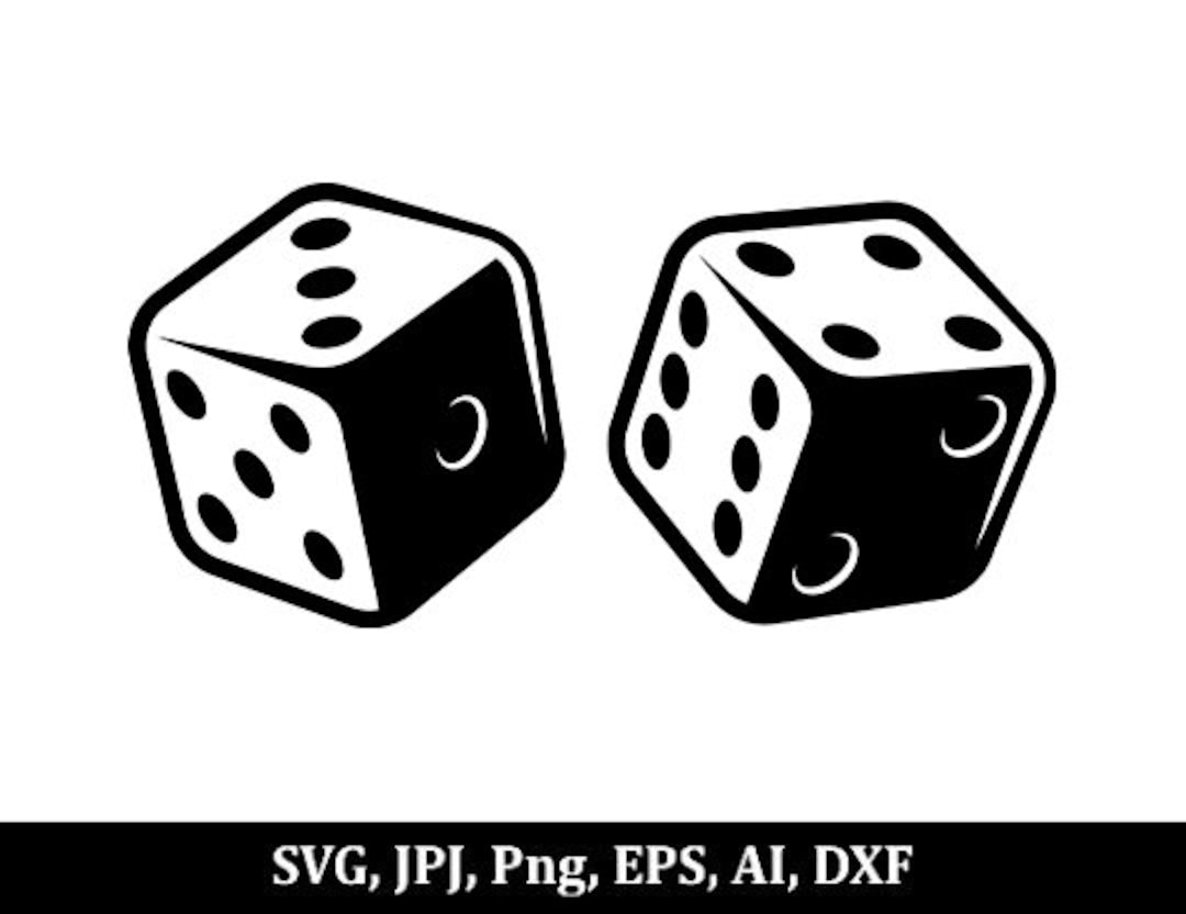 Dice Svg, Two Dice Svg, Casino Svg, Gamble Svg, Gambling Svg, Las Vegas ...