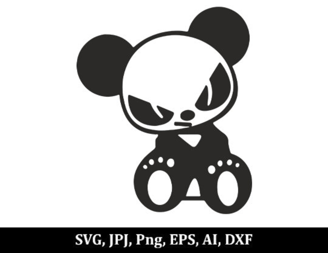 Angry Panda Svg File, Cricut Svg, Svg Designs, Vector, Svg, Instant ...