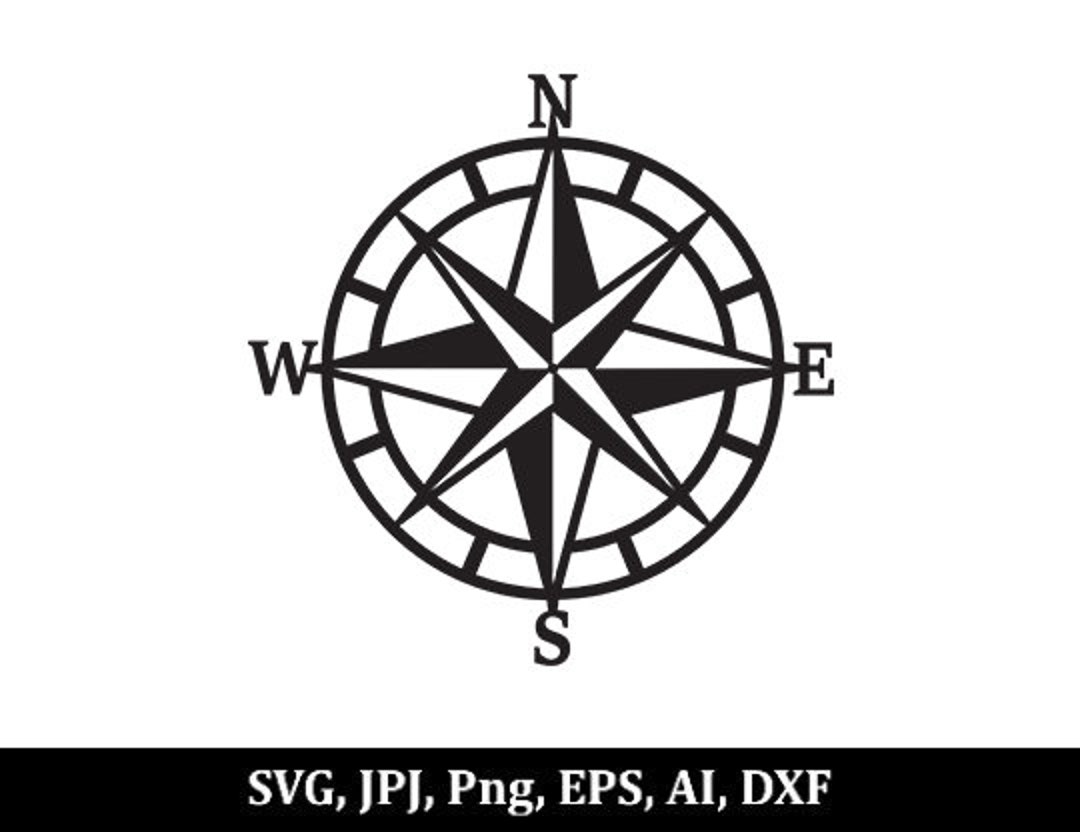 Compass, Compass SVG, Compass Rose SVG, Nautical Compass SVG, Cricut ...