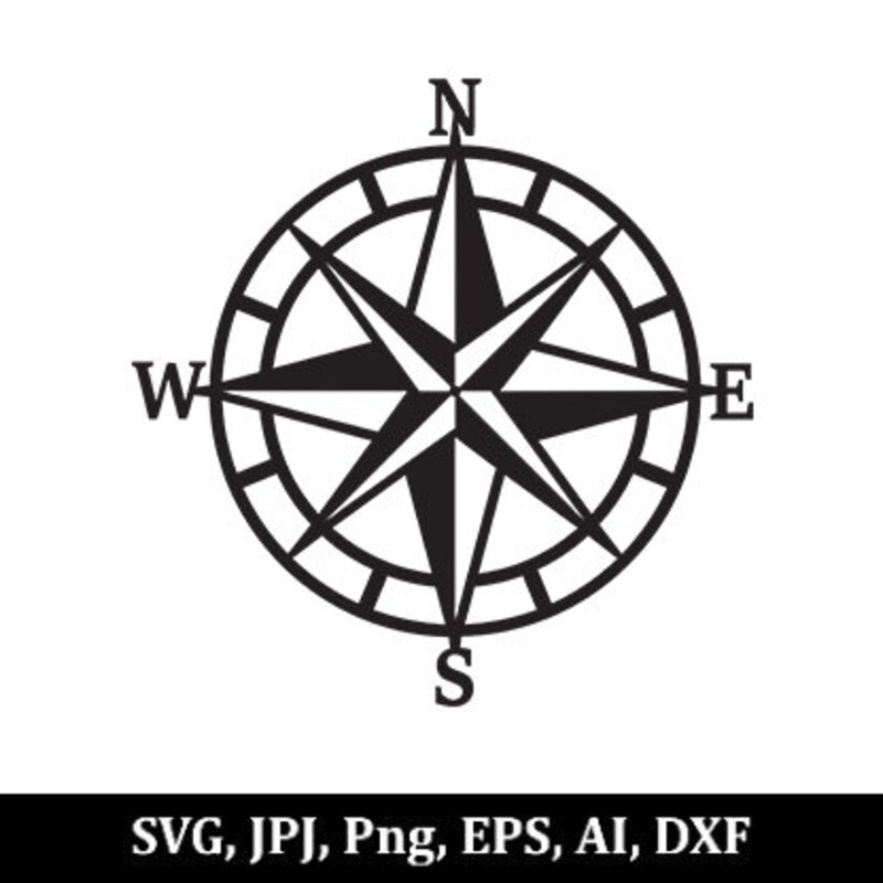 Compass Svg - Etsy